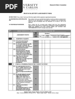 URERB Form 8 Informed Consent Assessment Form REVISED | PDF
