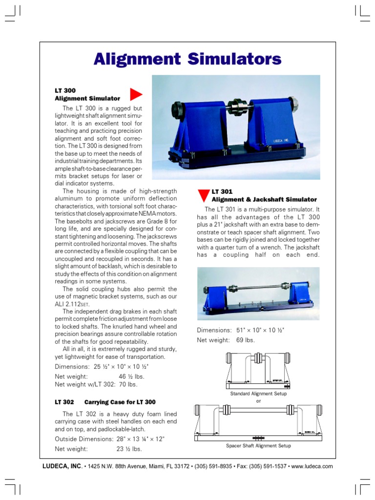 Alignment Simulators: Ludeca, Inc | PDF | Manufactured Goods | Machines