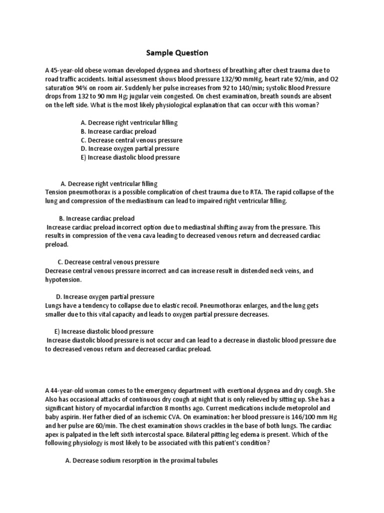 Usmle Step 1 | PDF | Blood Pressure | Angiotensin