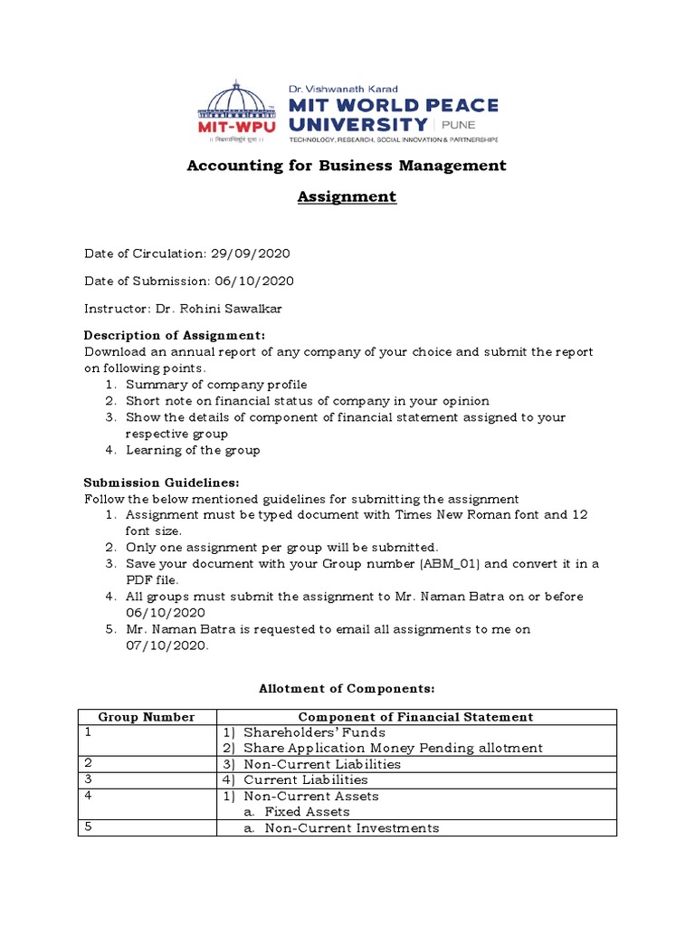 Accounting For Business Management Assignment | PDF | Expense | Fixed Asset