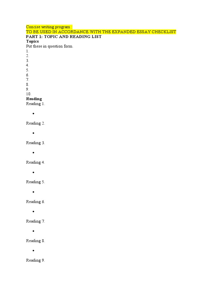 Concise Writing Program Part 1 | PDF | Paragraph | Essays