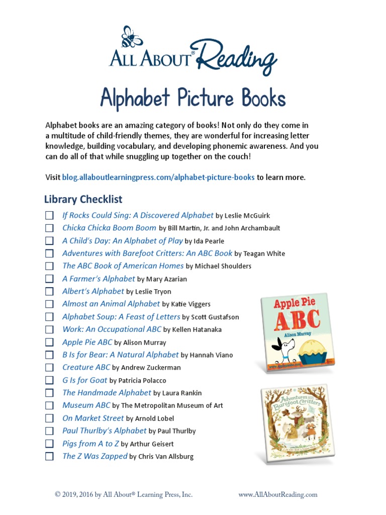 Alphabet Picture Books: Library Checklist | PDF