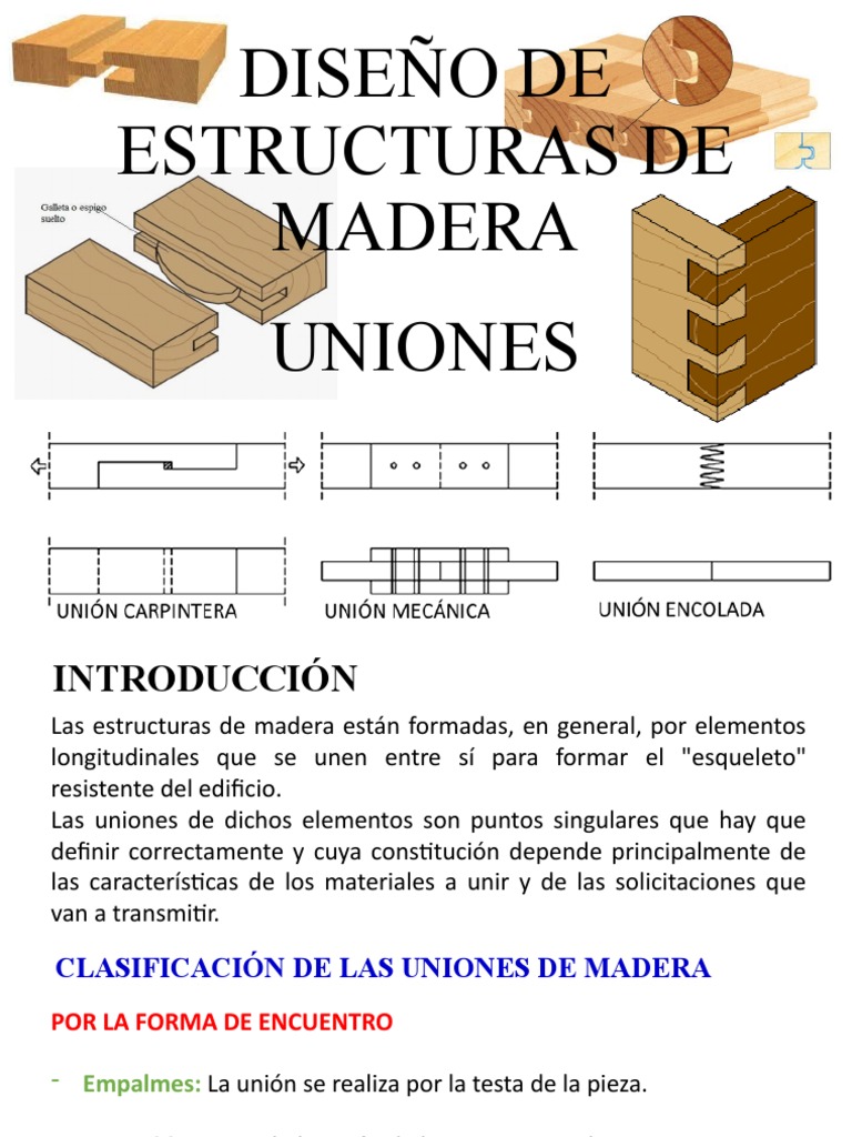 Uniones en Madera | PDF | Madera | Naturaleza