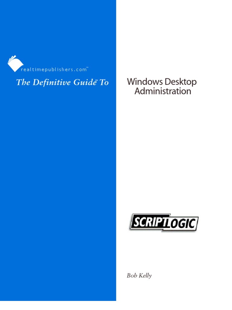 Windows Desktop Administration The Definitive Guide To Pdf Scripting Language Software