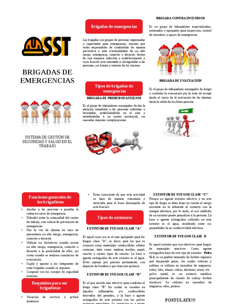 Folleto Postulacion de Brigadas | PDF | Magnesio | Rieles