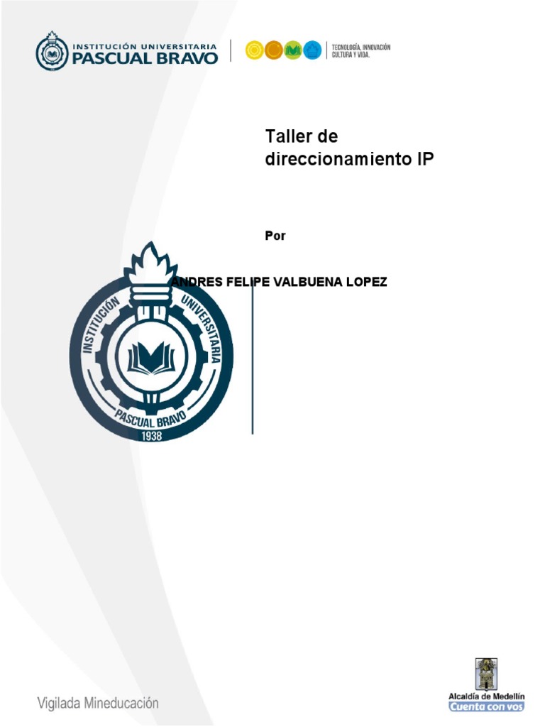 Taller de Direccionamiento IP | PDF | Dirección IP | Redes de computadoras