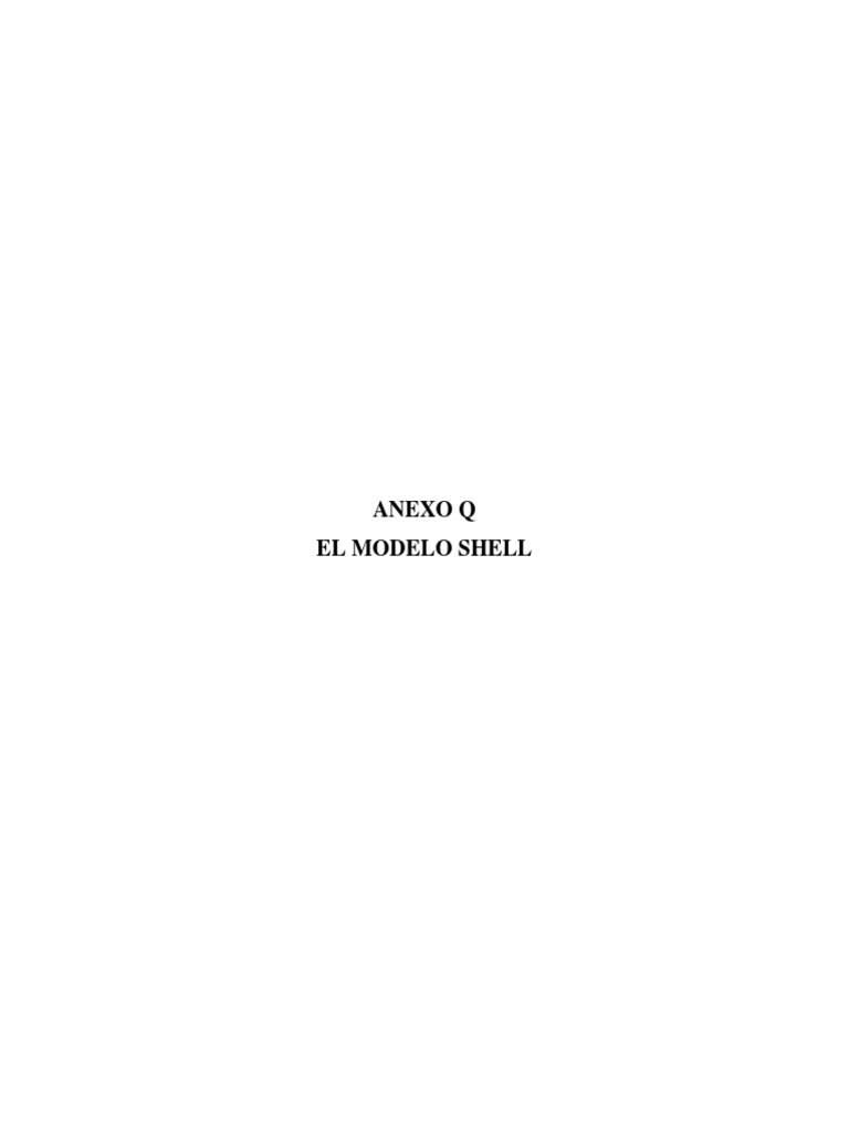 Q El Modelo Shell PDF | PDF | Interfaz de usuario | Comportamiento