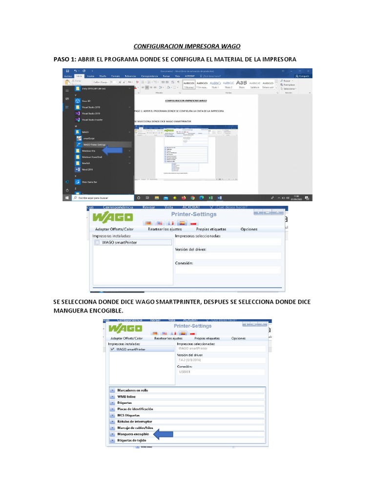Manual para Impresora Wago | PDF