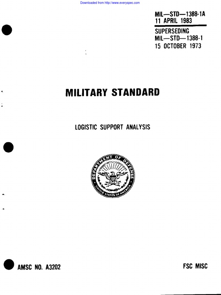 Mil STD 1388 1a | PDF | Specification (Technical Standard) | Documentation