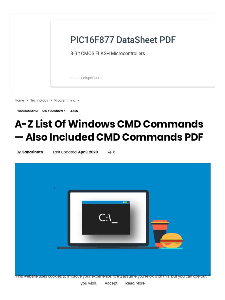 A-Z List of Windows CMD Commands | PDF | Command Line Interface | Http ...