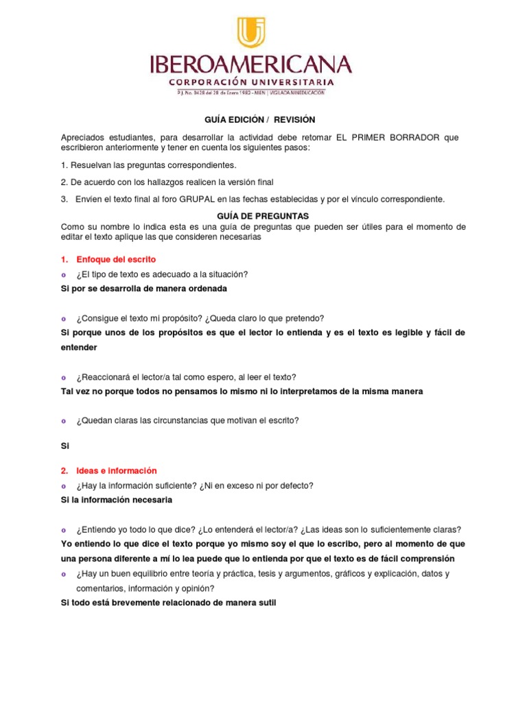 Guía para editar y revisar un texto | PDF | Cartílago | Pelo