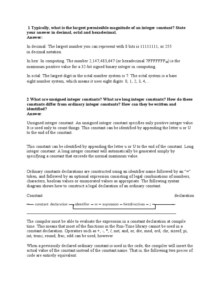 1 Typically | PDF | Significant Figures | Integer (Computer Science)