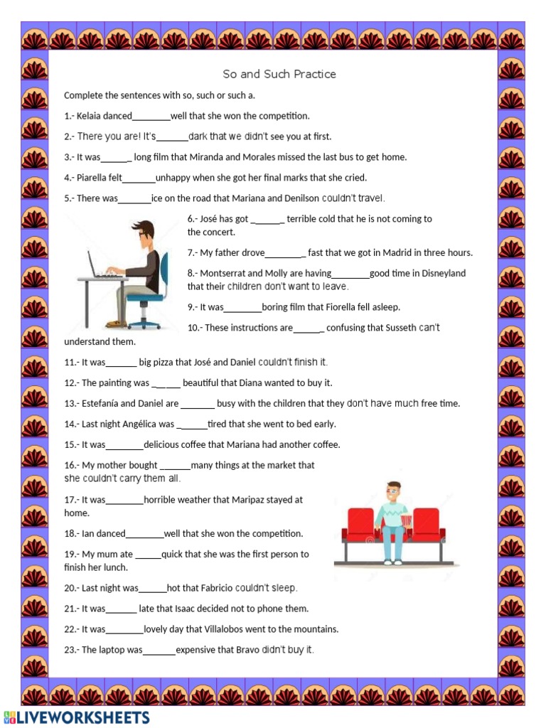 So and Such Exercises Practice | PDF