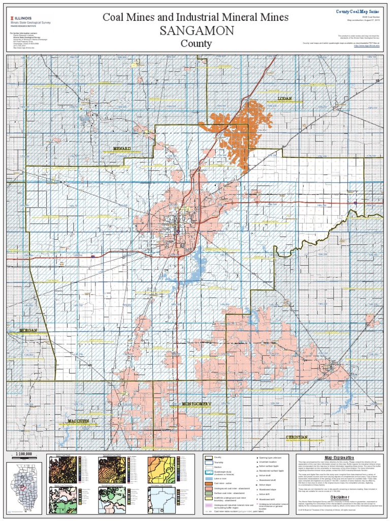 Mines Map Sangamon PDF | PDF | Resource Extraction | Heavy Industry