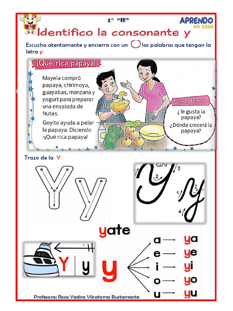 Identifico La Consonante Y PDF | PDF