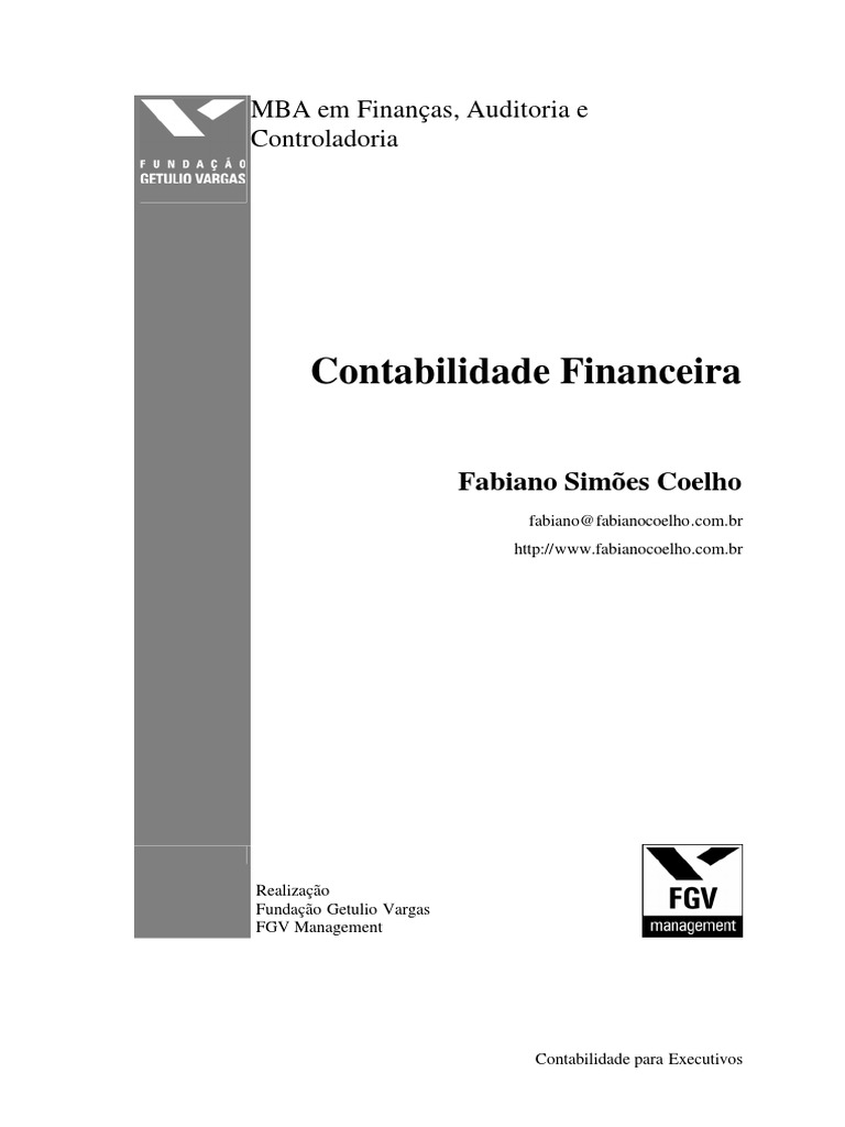 Contabilidade Financeira PDF | PDF | Fluxo de caixa | Balancete