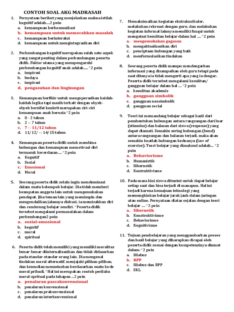 Contoh Soal AKG-Mad | PDF