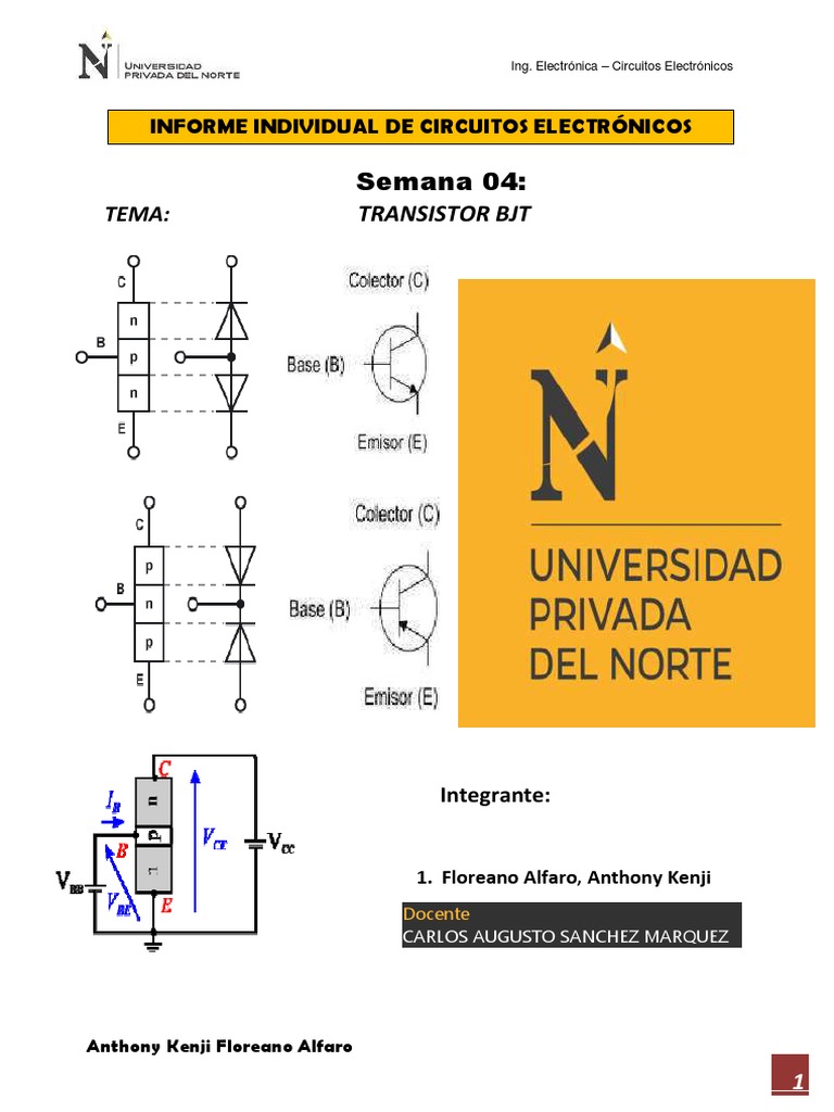 Modelo de Giacoletto en Transistores BJT | PDF | Transistor de unión ...