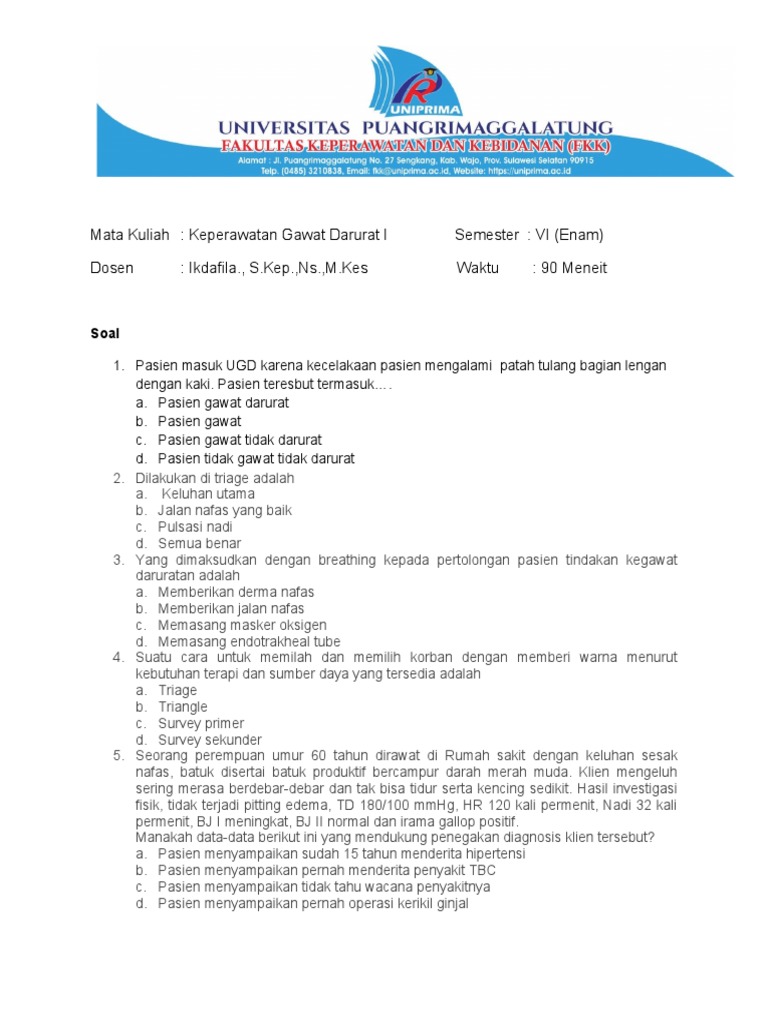 Soal UAS GadaR | PDF