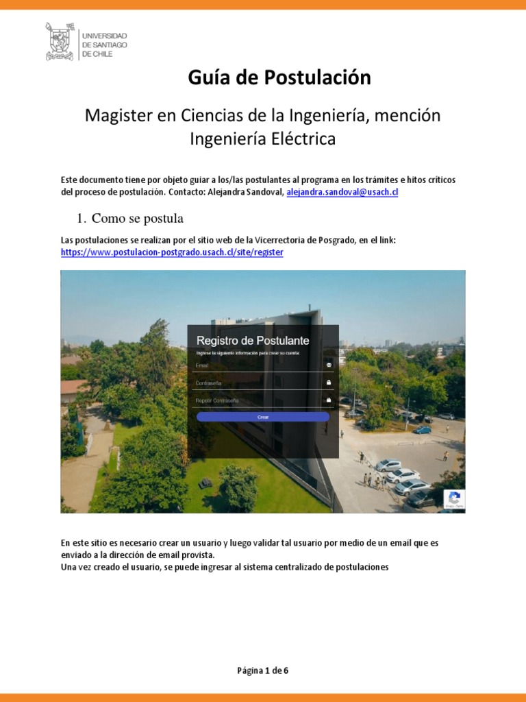Guia de Postulacion Magister DIE-USACH | PDF | Informática y tecnología de la información | Business