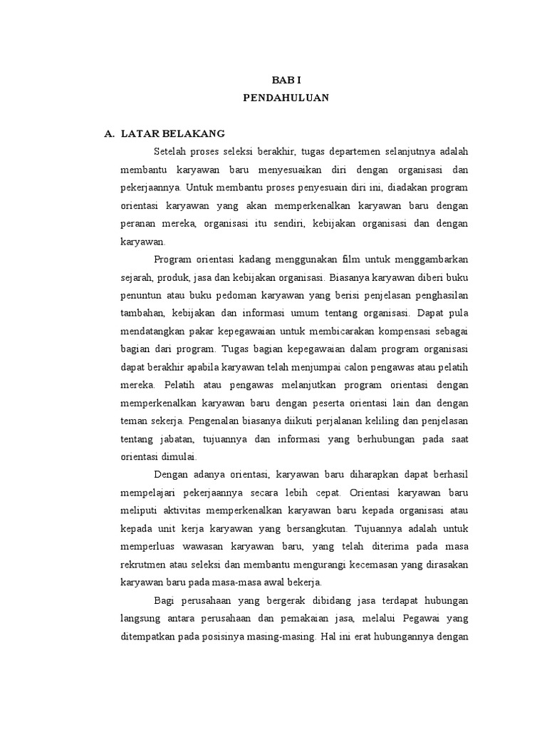 MSDM - Penempatan Dan Orientasi | PDF | Karier & Perkembangan