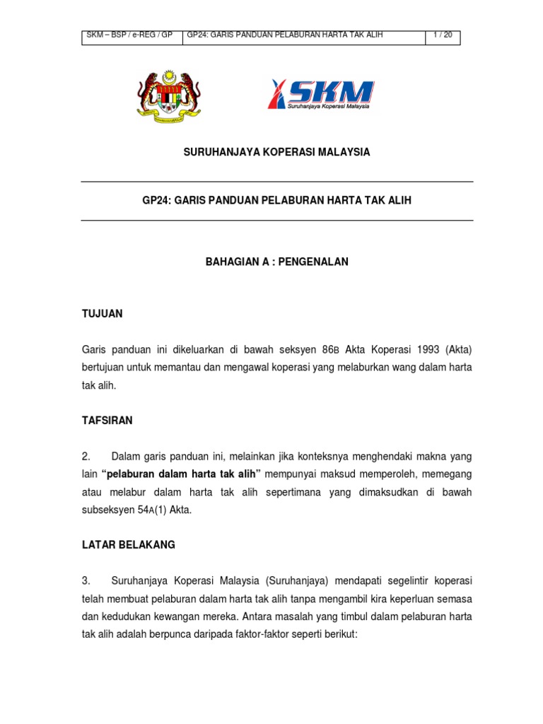 Garis Panduan Pelaburan Harta Tak Alih | PDF