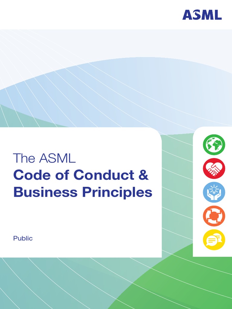 Code of Conduct & Business Principles: The Asml | PDF | Information ...