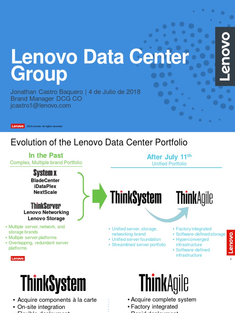 LAS ThinkSystem Server Overview JC 4 de Julio PDF | PDF | Solid State ...