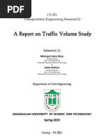 A Report On Traffic Analysis | PDF | Traffic | Road