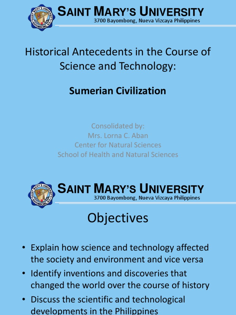 Sumerian Civilization's Contributions to Early Science and Technology ...