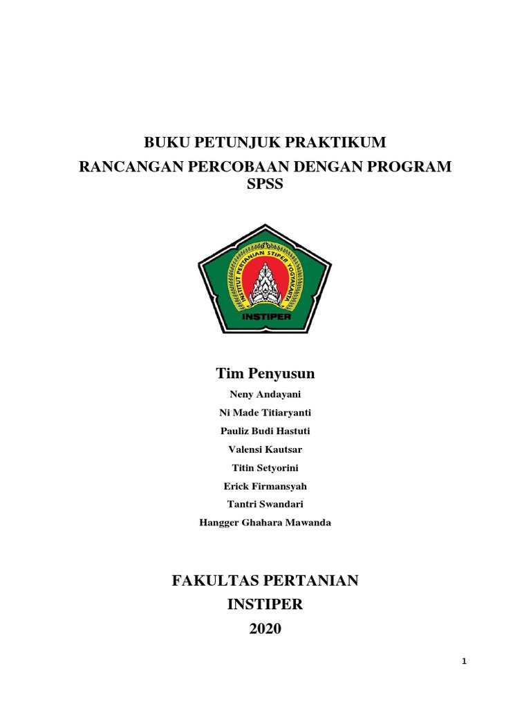 Buku Petunjuk Praktikum Rancob - Revisi - 26 Juli 2020 PDF | PDF