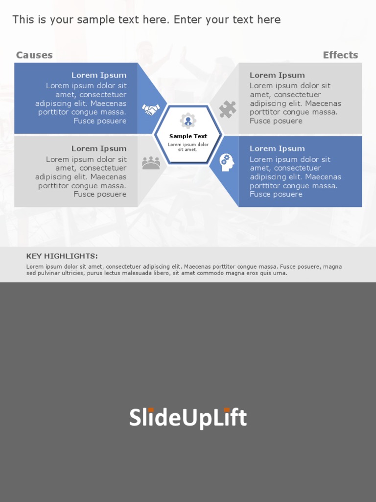 This Is Your Sample Text Here. Enter Your Text Here: Causes Effects | PDF