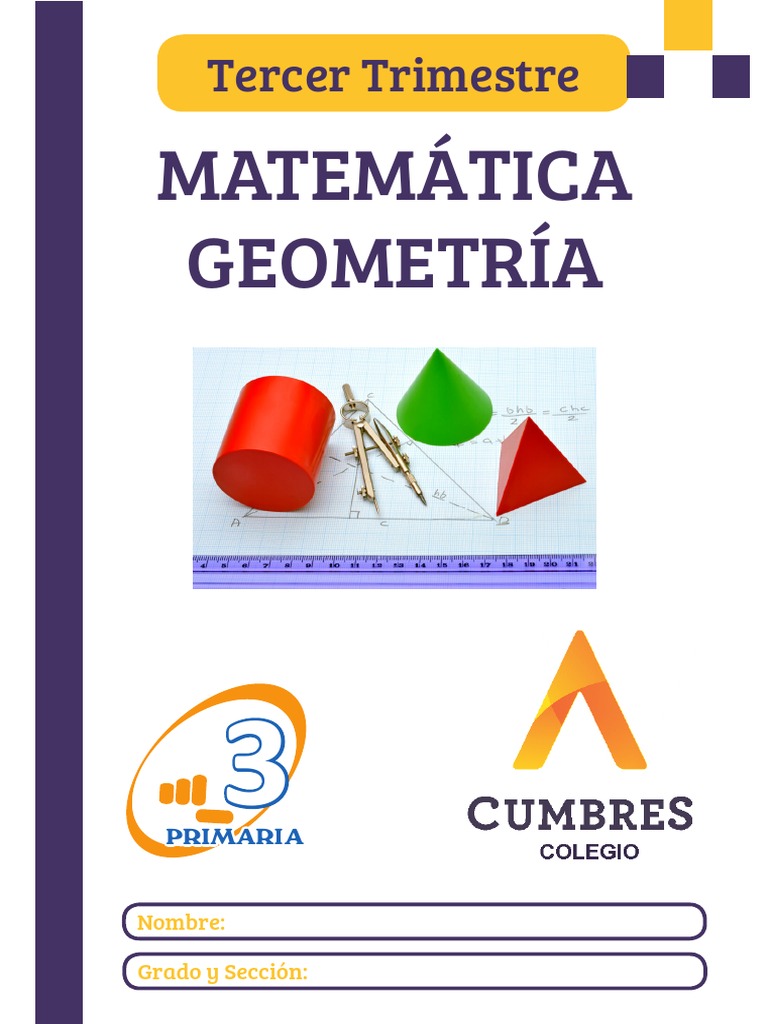 Tercero - Mate 3 - Geometria - 3 Trimestre | PDF | Esfera | Triángulo