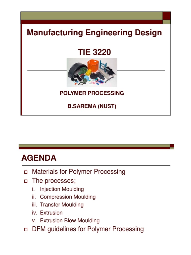 S2 - Manufacturing Engineering Design-Polymer Processing | PDF ...