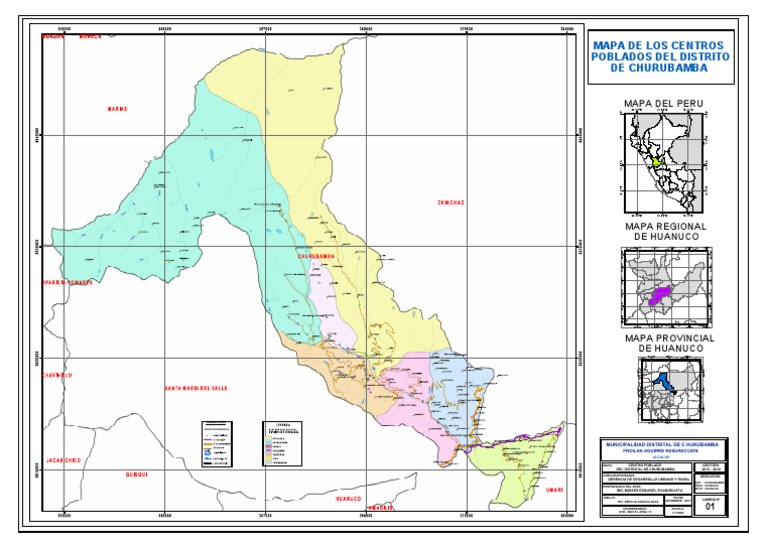 Mapa de Churubamba Centro Poblado | PDF