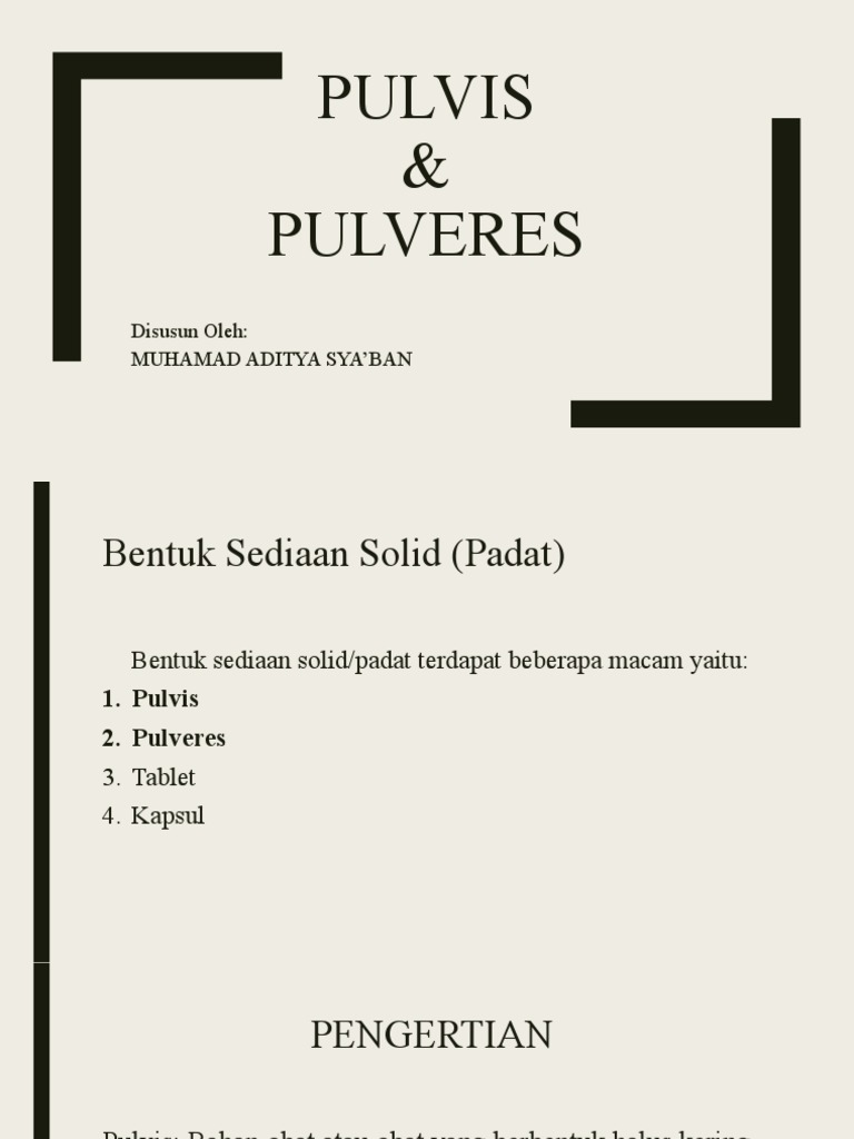 Pulvis & Pulveres | PDF