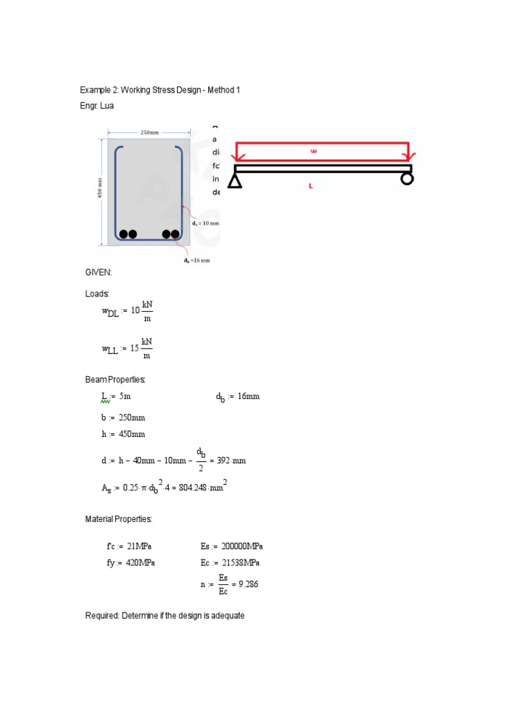 Example 2 - WSD Method 1 | PDF