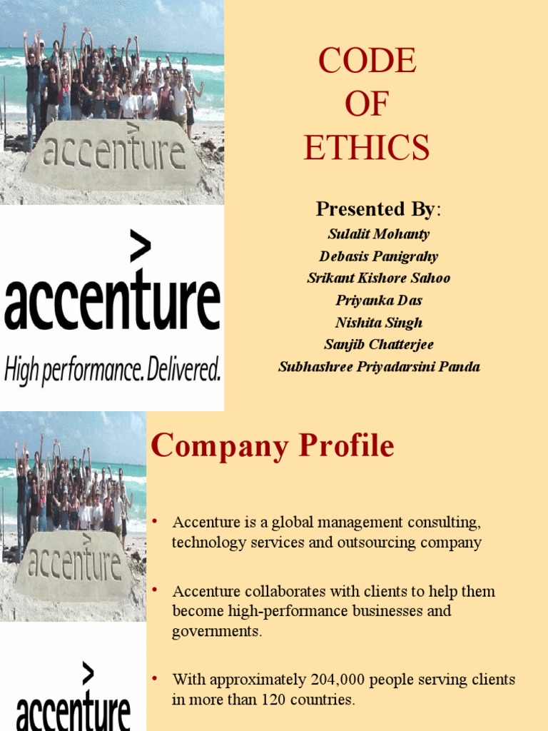 Accenture-Ethics Presentation | PDF