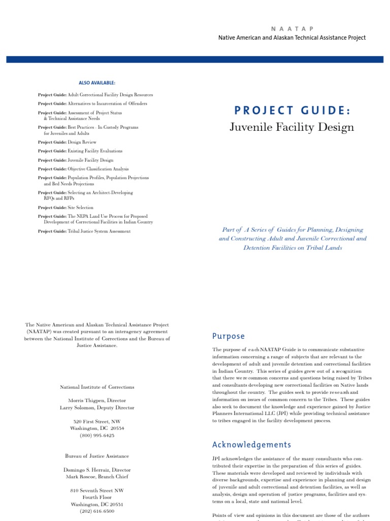 Juvenile Facility Design: Guiding Principles for Planning, Designing ...