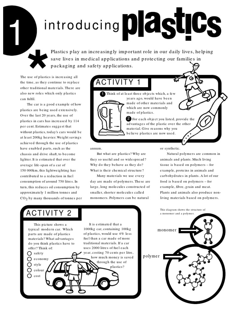 Files Lesson One - Introducing Plastics | PDF | Plastic | Polymers