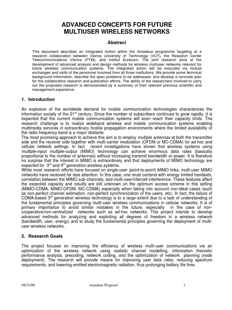 Sop | PDF | Mimo | Computer Network
