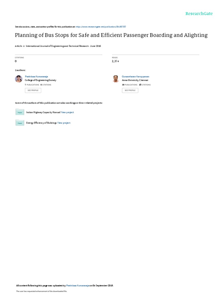 Bus Stop Planning 2 | PDF | Public Transport | Bus