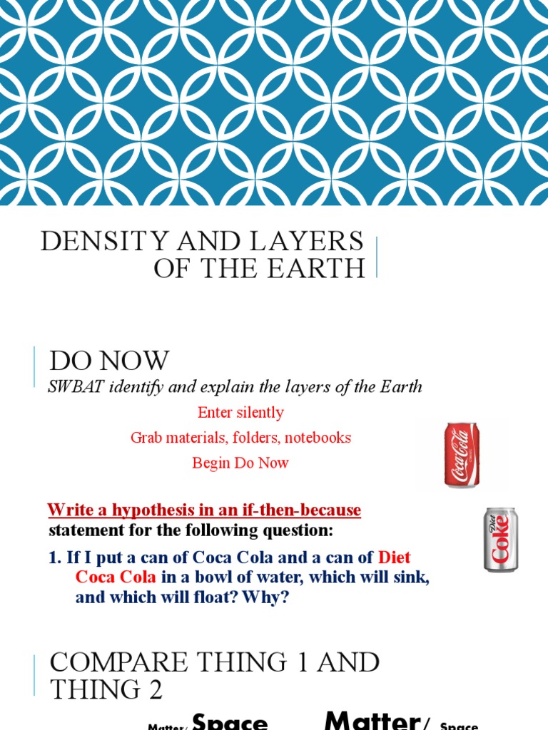 Density and Layers of The Earth | PDF | Structure Of The Earth ...
