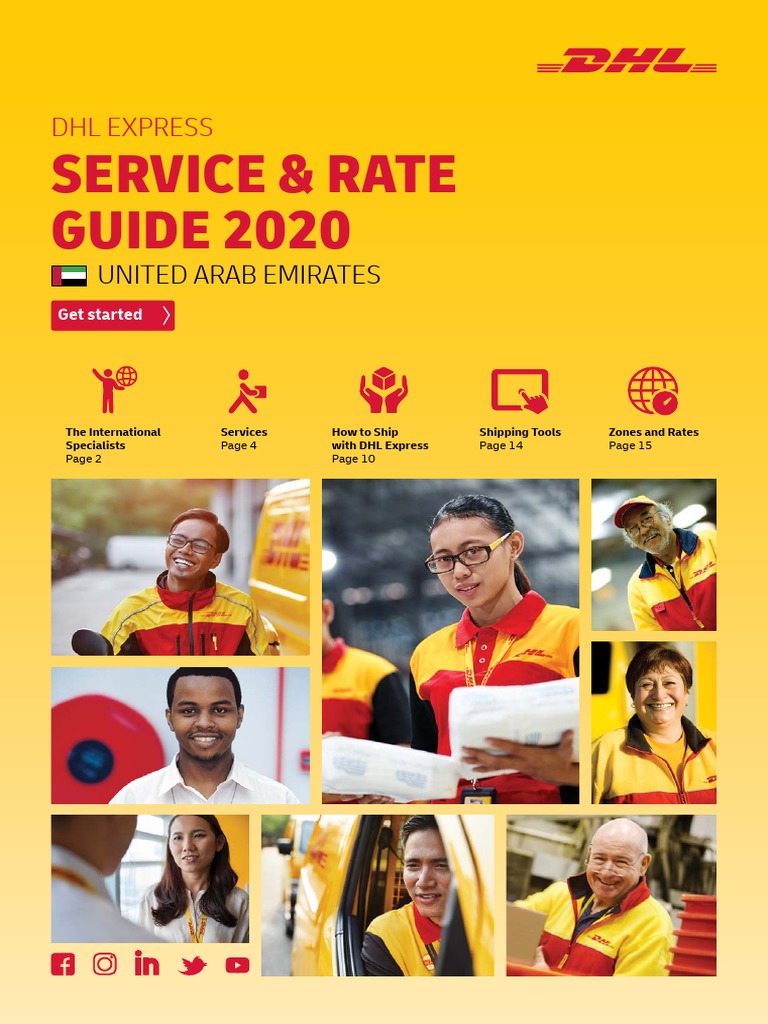 DHL Express Rate Guide 2020 UAE | PDF | Pro Forma | Customs