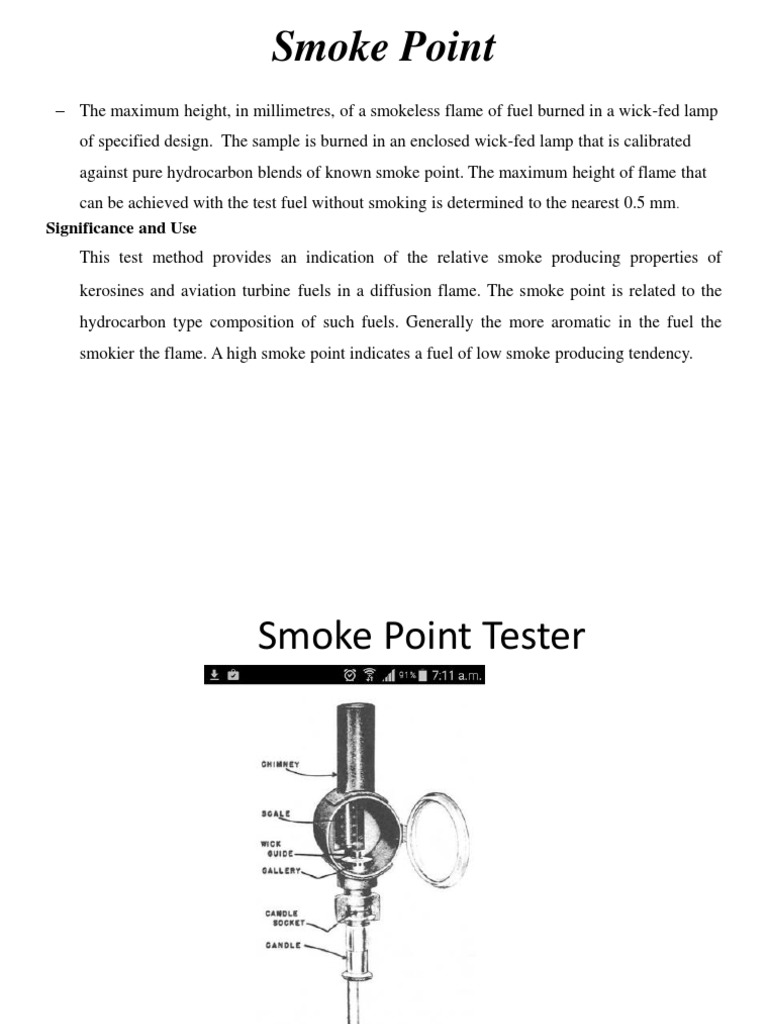 Smoke Point: Significance and Use | PDF | Diesel Engine | Diesel Fuel