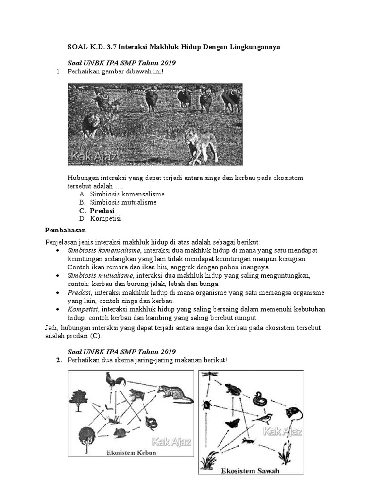 SOAL Dan Miskon KD 3.7 3.8 3.9 | PDF | Teknologi & Rekayasa