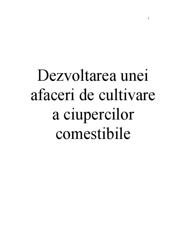 Ciuperci Comest | PDF