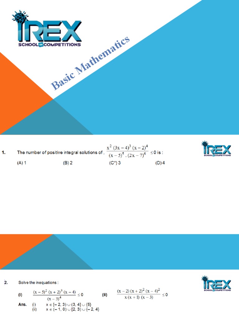 Basic Maths - Questions | PDF