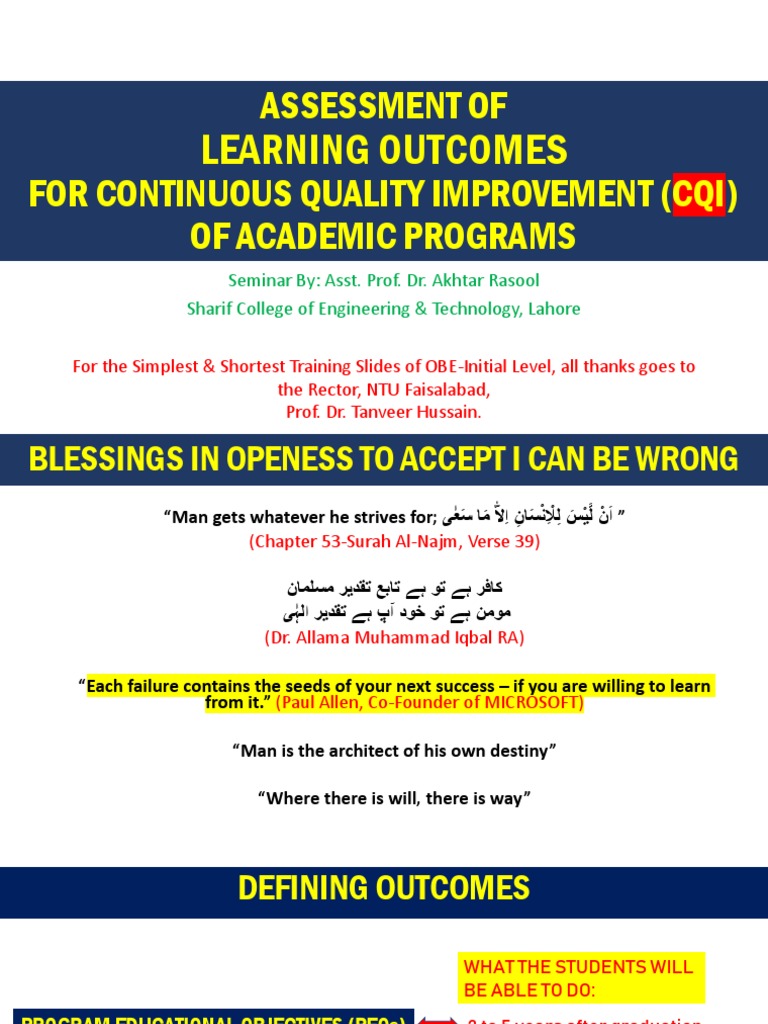 OBE2 - DR Akhtar Rasool PDF | PDF | Engineering | Educational Assessment