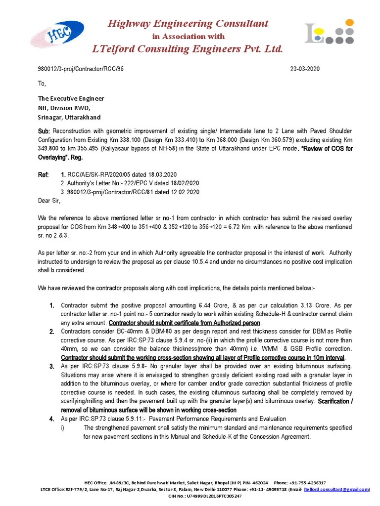 Highway Engineering Consultant Ltelford Consulting Engineers Pvt. LTD ...